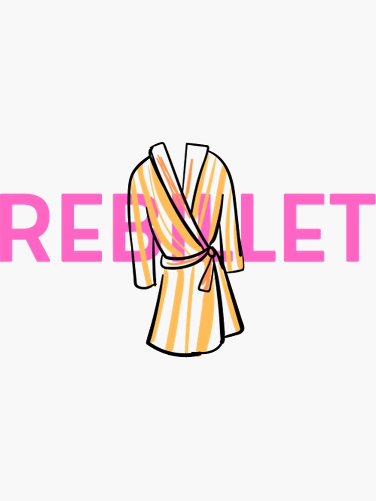 "Marc Rebillet Bath Robe" Sticker by gangwayscan | Redbubble