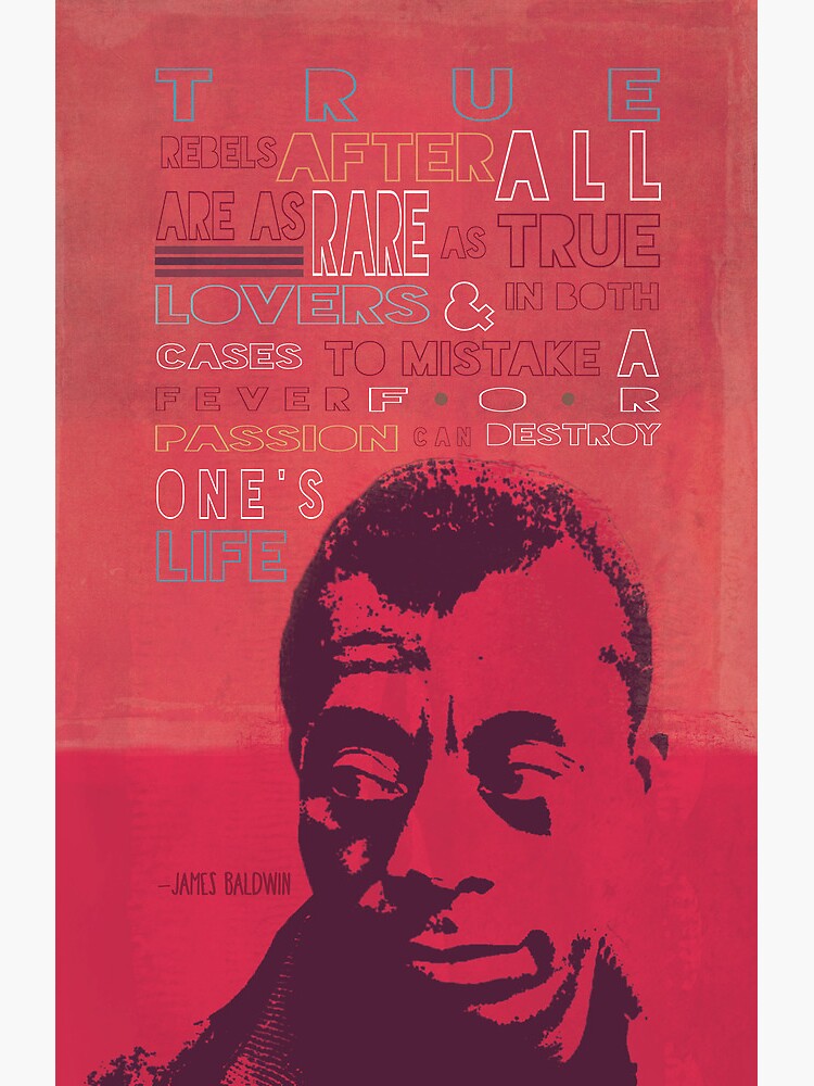 "James Baldwin Quote Poster" Art Print for Sale by EnoteStudios | Redbubble