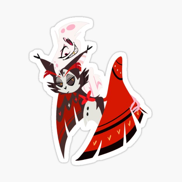 "Hazbin Hotel - Angel Husk" Sticker for Sale by -RotaS- | Redbubble