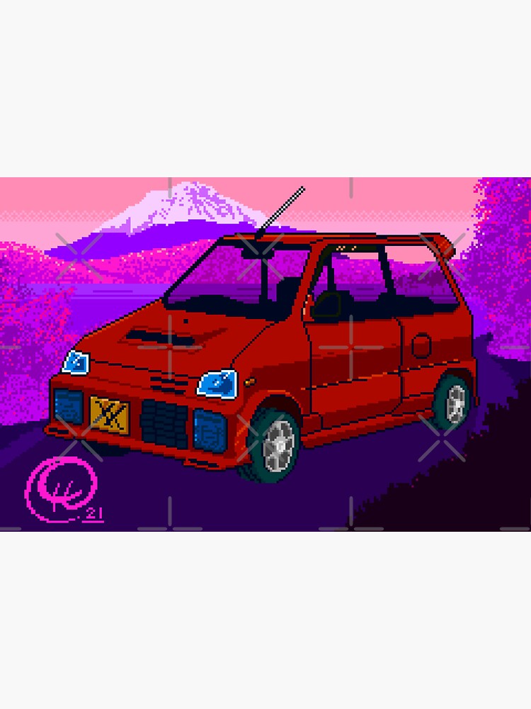 "Daihatsu Mira Pixel Art" Sticker for Sale by thechillmethod | Redbubble