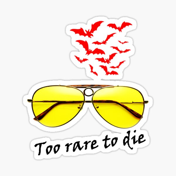 "TOO RARE TO DIE" Sticker for Sale by Coldwash | Redbubble