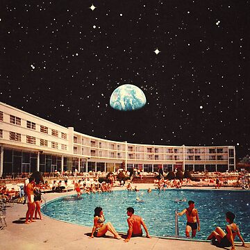 "Lunar Pool Life - Retro-Futuristic Holiday Resort, Science Fiction ...