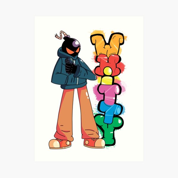 "Whitty mod character with graffiti (Friday Night Funkin Vs Whitty ...