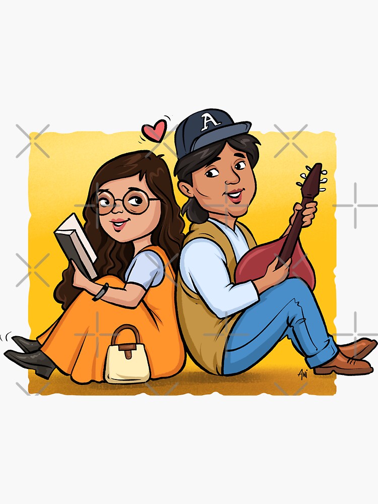 "Raj and Simran" Sticker for Sale by anikin87 | Redbubble