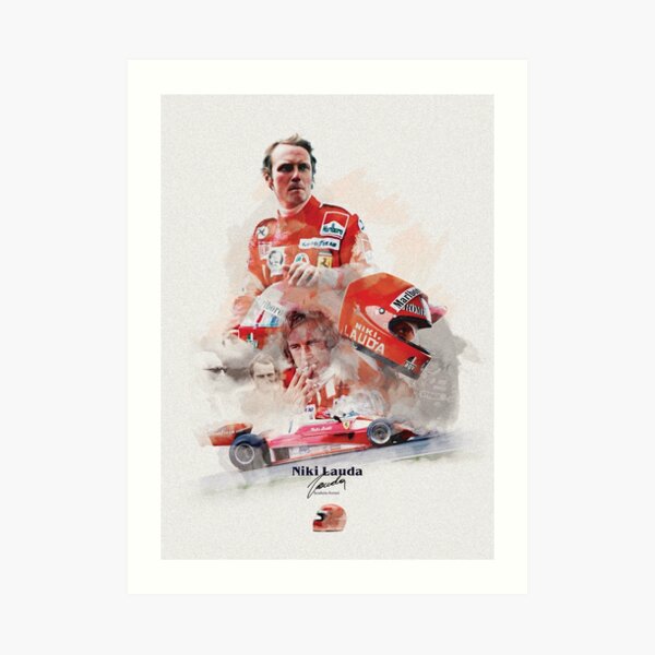 "Niki Lauda" Art Print by Tracksters | Redbubble