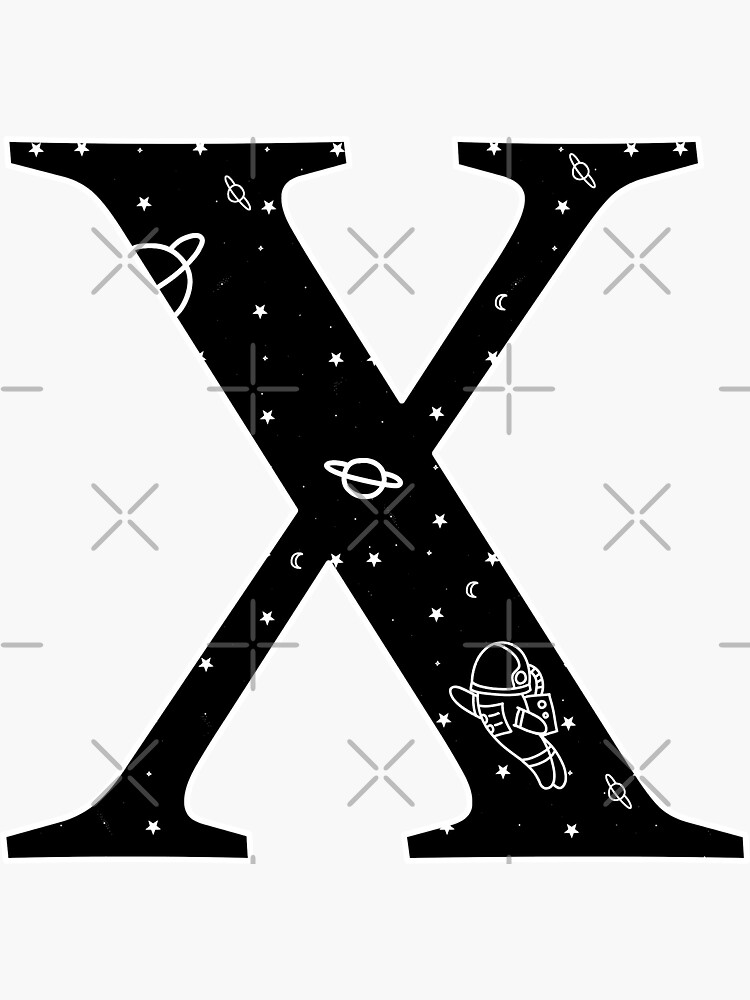 "Letter X space galaxy" Sticker for Sale by galax-C | Redbubble