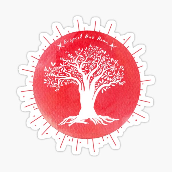 "Respect Our Home" Sticker for Sale by dworldseries | Redbubble