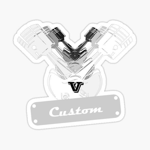 " Custom V8 engine!" Sticker for Sale by GreatSon | Redbubble