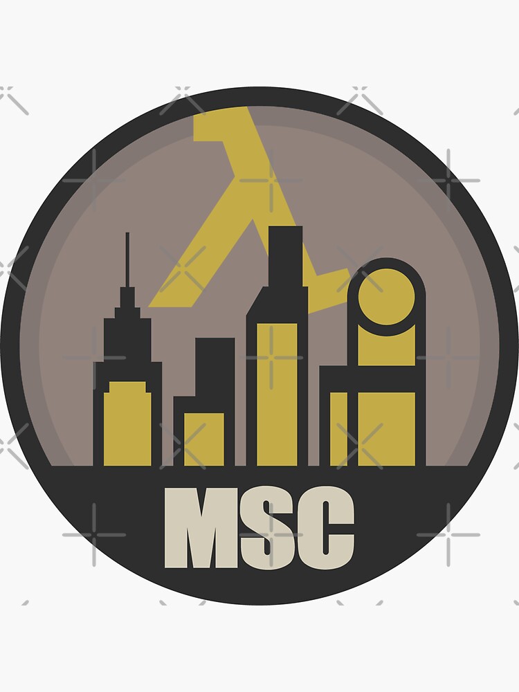 "MSC Logo 3" Sticker for Sale by Rends | Redbubble