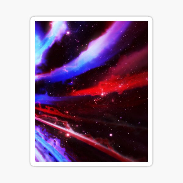 "Galactic flares " Sticker for Sale by NeonNycto | Redbubble