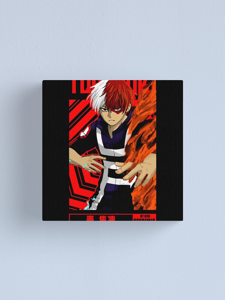 "Todoroki MY HERO ACADEMIA Manga" Canvas Print by KatsukiHero | Redbubble