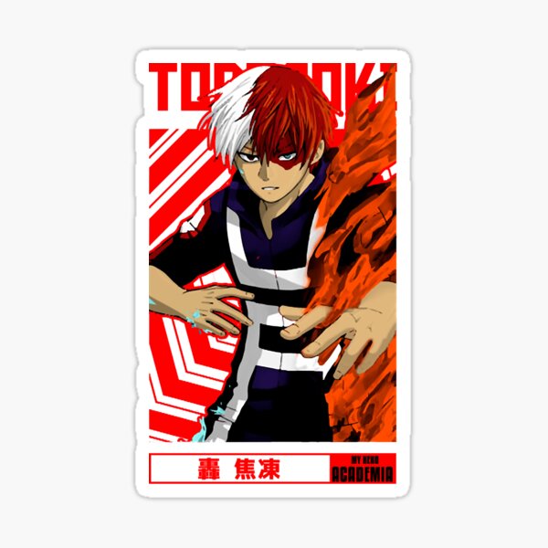 "Todoroki MY HERO ACADEMIA Manga" Sticker for Sale by KatsukiHero ...