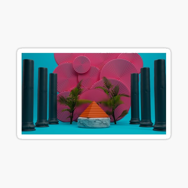 "The Mayan Pyramid" Sticker by Arnav-Maharshi | Redbubble