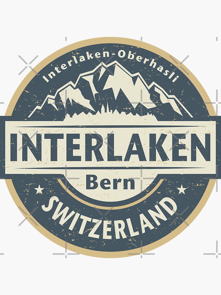 "Interlaken, Switzerland" Sticker for Sale by studio838 | Redbubble