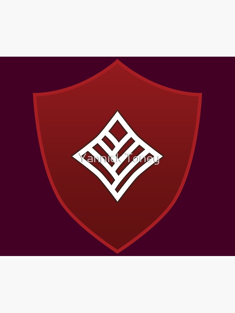 "Qunari Heraldry - Dragon Age Geometric Art" Poster for Sale by YTBooks ...