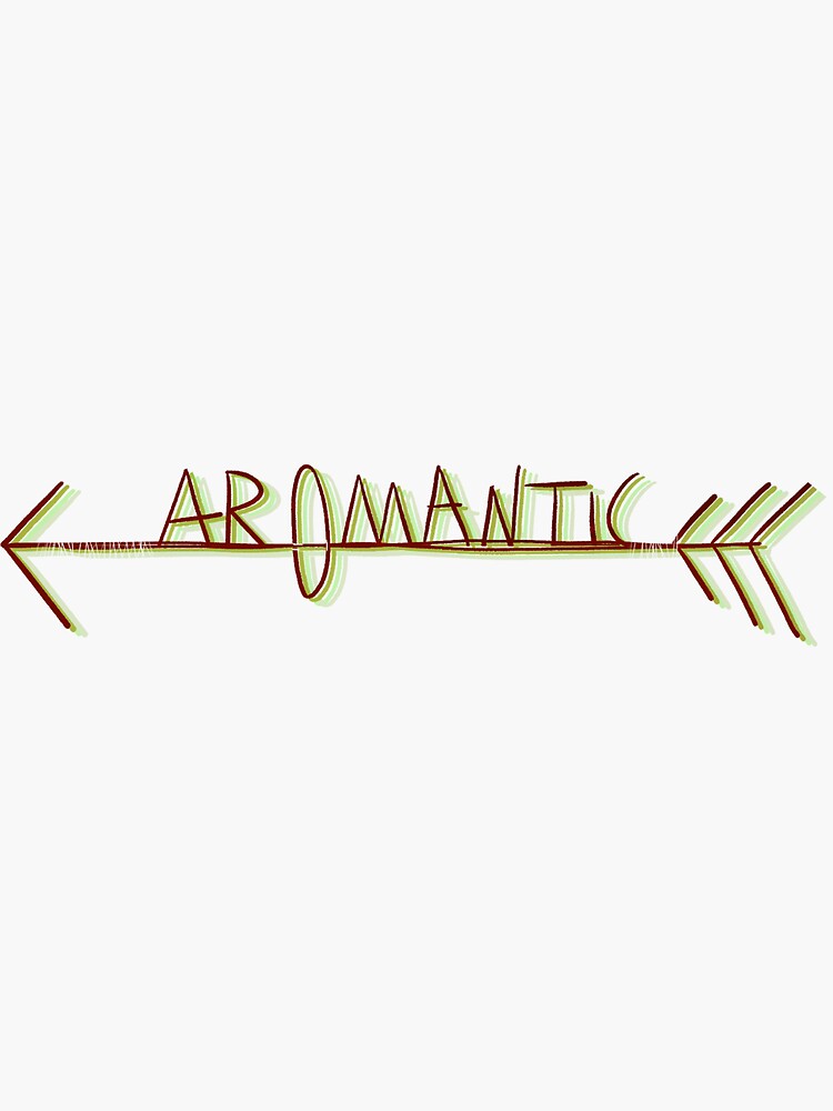 "Aromantic Arrow" Sticker for Sale by hartandart | Redbubble