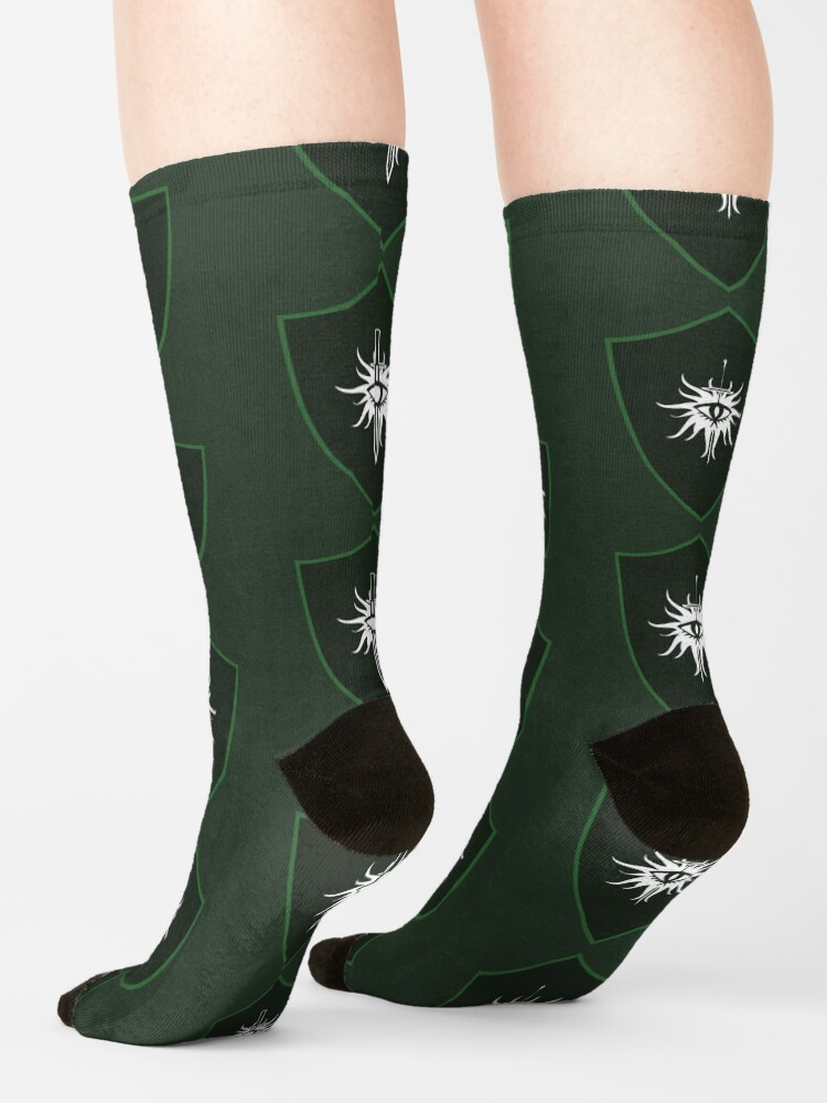 "Inquisition Heraldry - Dragon Age Geometric Art" Socks for Sale by ...
