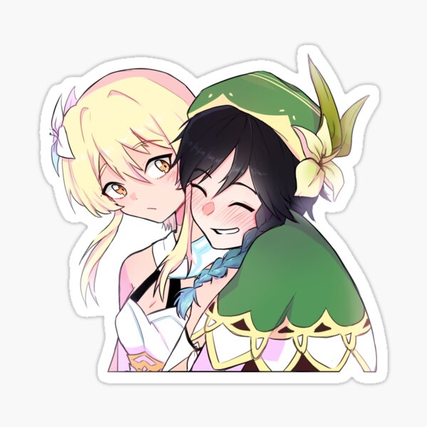 "Genshin Impact - Venti and Lumine" Sticker by 2isted-chocol8 | Redbubble