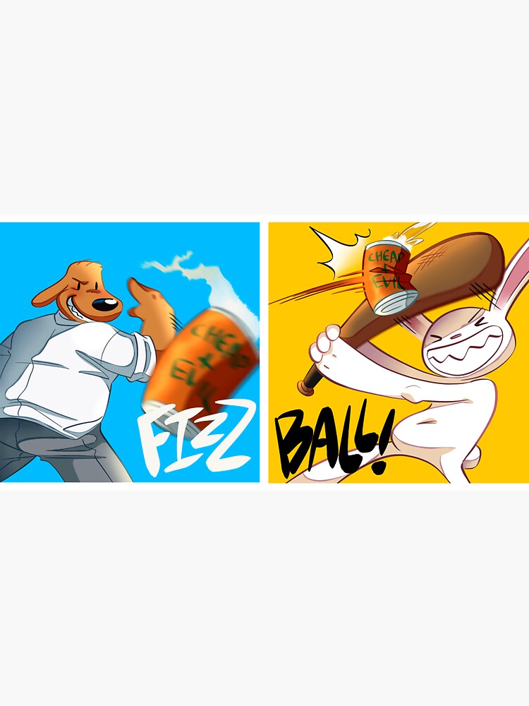 "Fizzball!" Sticker for Sale by verytiredchild | Redbubble