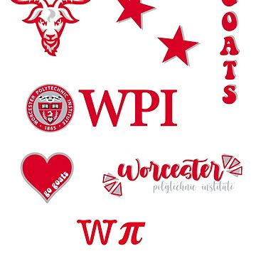 "WPI Pack" Sticker for Sale by collegedeck | Redbubble