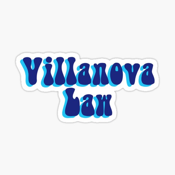 "Villanova Law" Sticker for Sale by eammmmmm | Redbubble