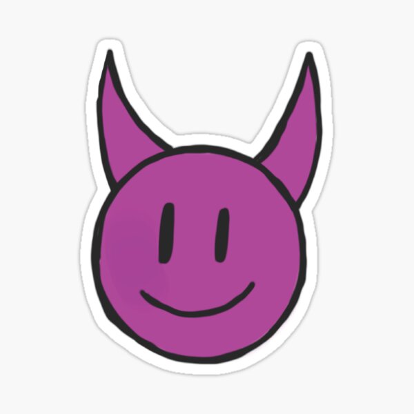 "Lil Peep Pink Devil" Sticker for Sale by VictorAdriel24 | Redbubble