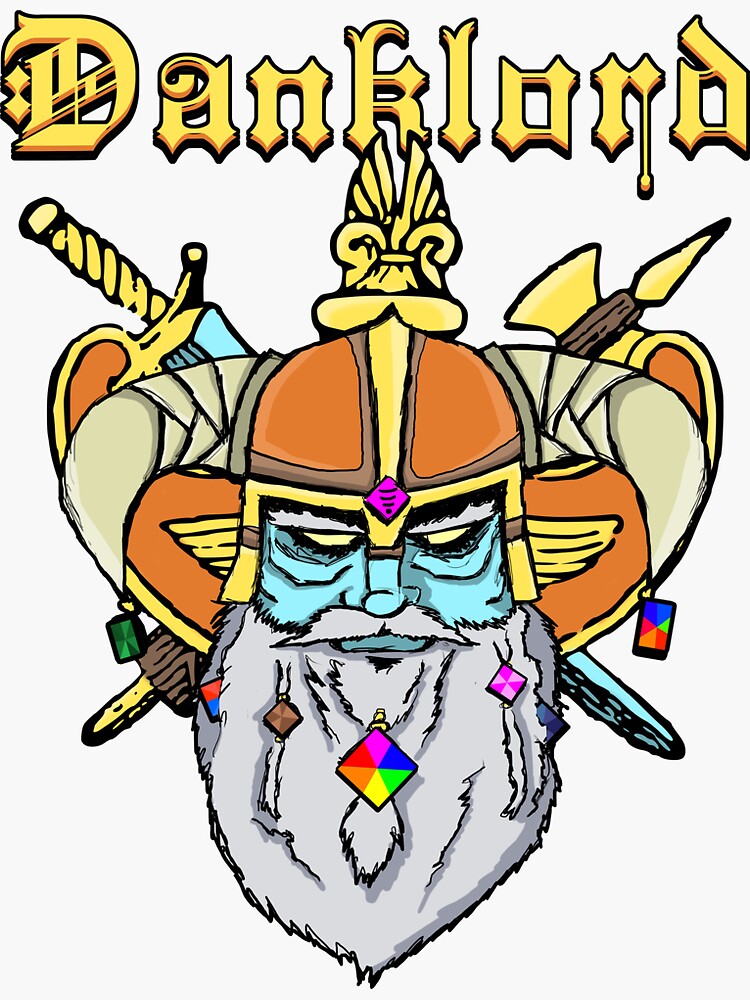"Danklord Viking Meme King Dank Memes" Sticker for Sale by NYGhost ...