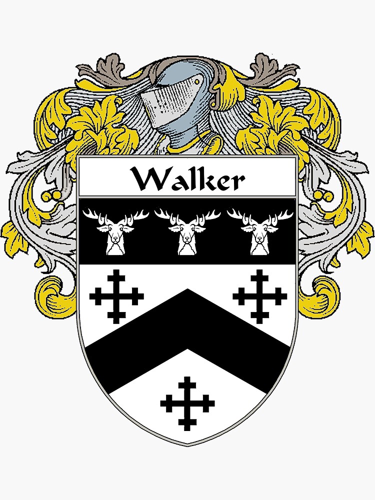 "Walker Coat of Arms / Walker Family Crest" Sticker for Sale by ...