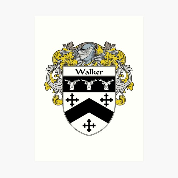 "Walker Coat of Arms / Walker Family Crest" Art Print by IrishArms ...