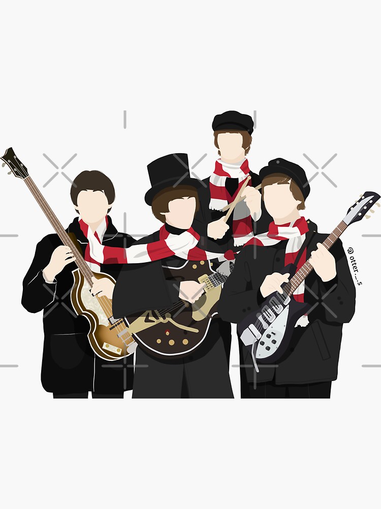 "The Beatles (Help!)" Sticker for Sale by otter-s | Redbubble