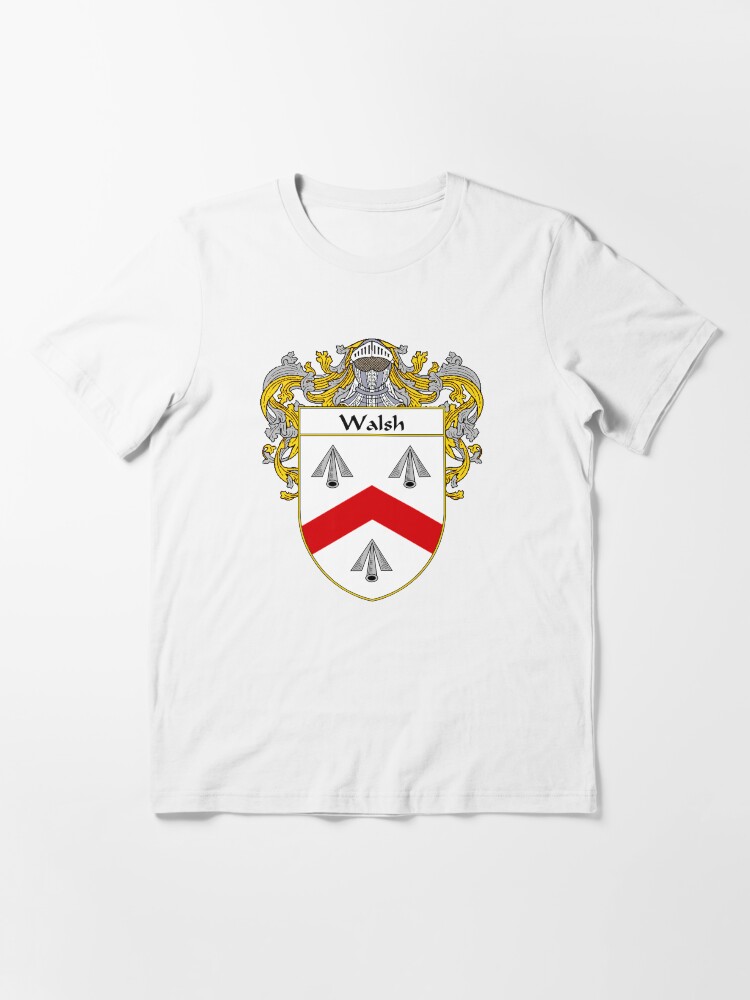 "Walsh Coat of Arms / Walsh Family Crest" T-shirt for Sale by IrishArms ...