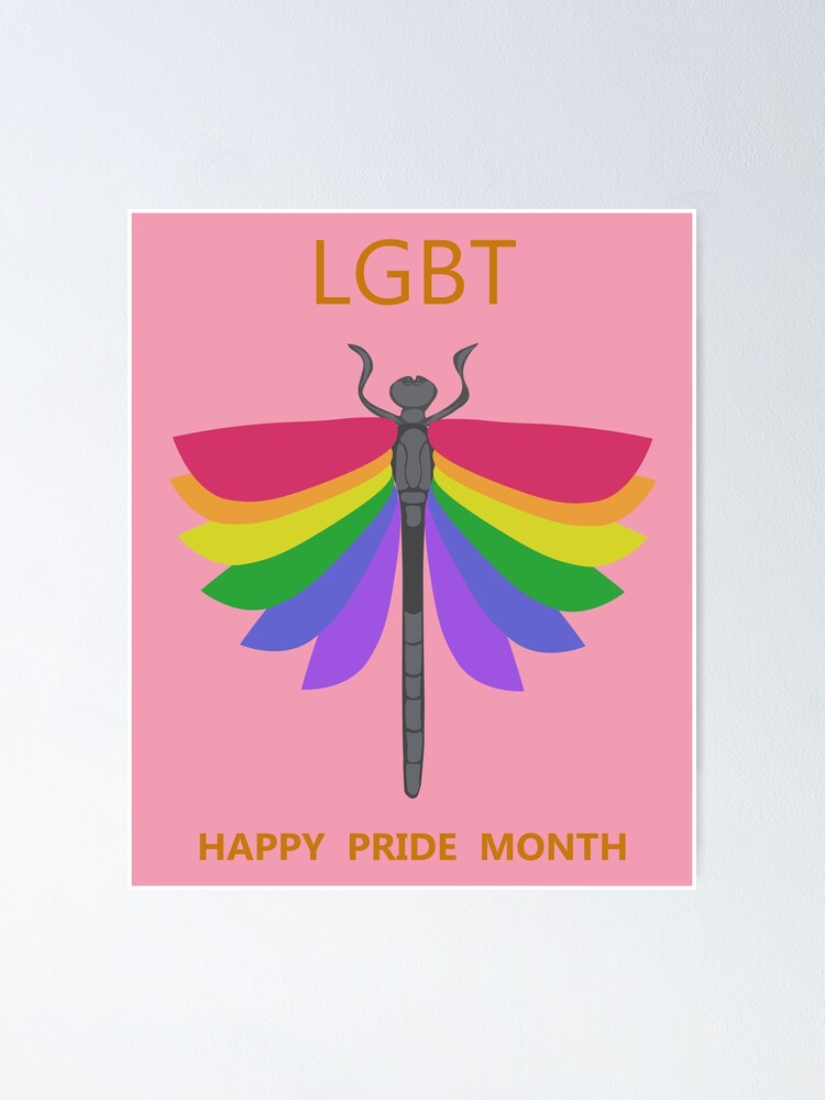 Happy Pride Day Happy Pride Month Lgbt Dragonfly Lgbt Colorful