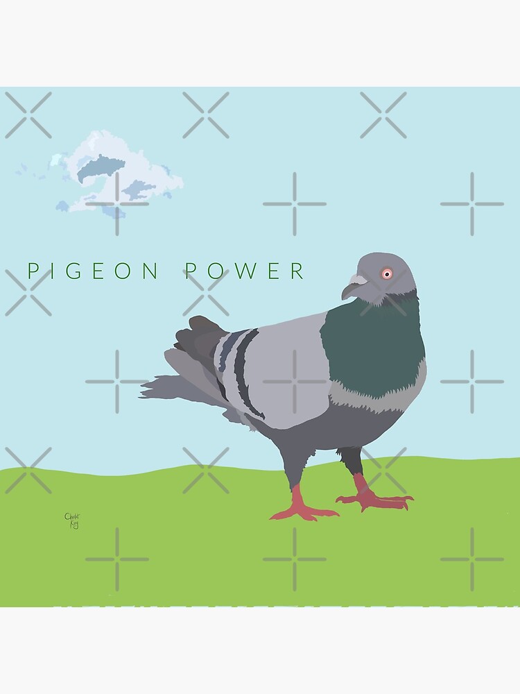 "Pigeon Power" Poster for Sale by LovelyDayArt | Redbubble