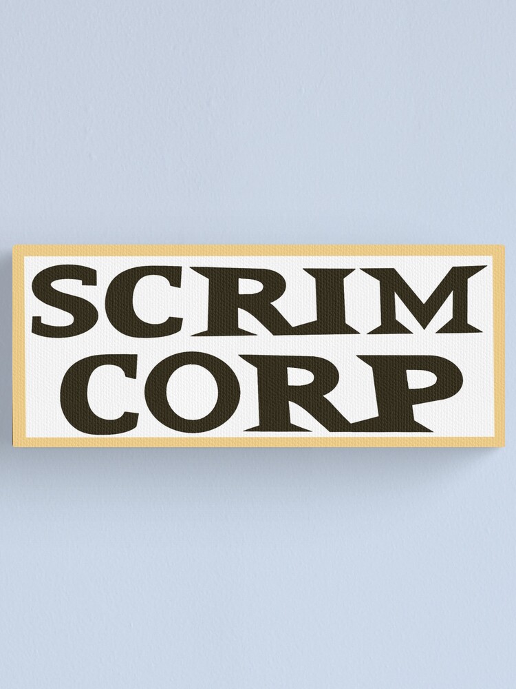 "Scrim Corporation Logo" Canvas Print for Sale by jclegoman10302 ...