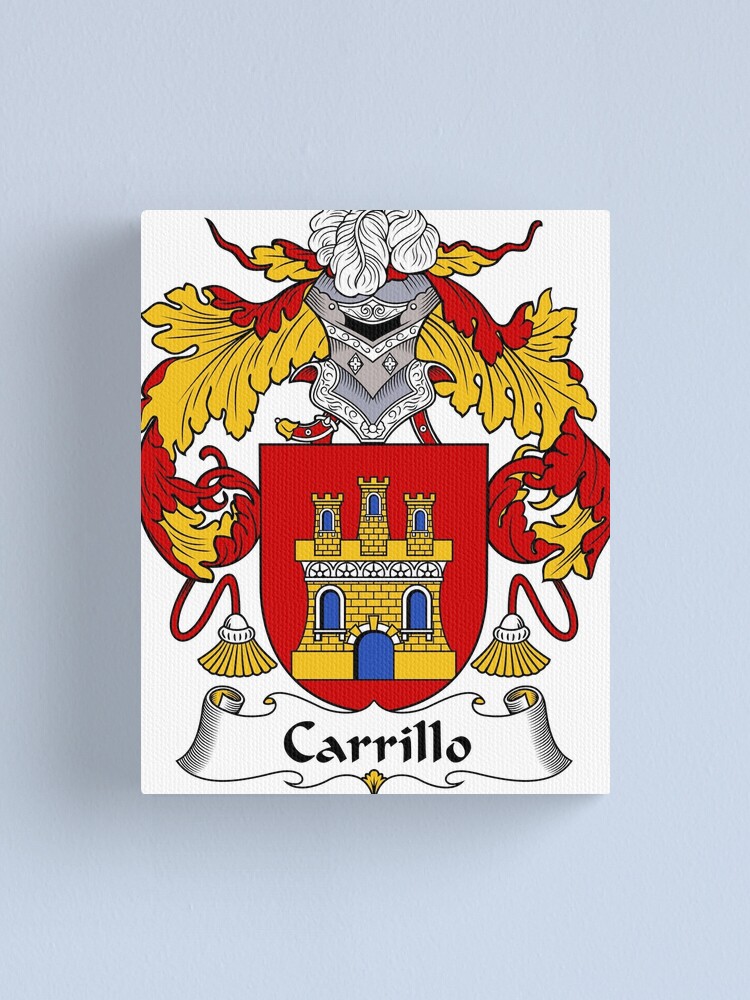 "Carrillo Coat of Arms/Family Crest" Canvas Print by carpediem6655 ...