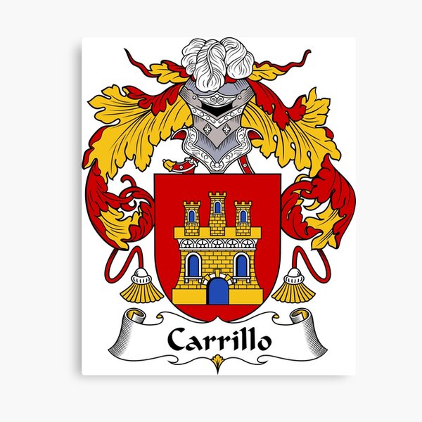 "Carrillo Coat of Arms/Family Crest" Canvas Print by carpediem6655 ...
