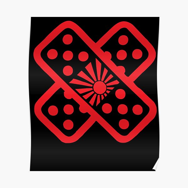 "JDM Band Aid Japan Rising Sun" Poster by ozumdesigns | Redbubble