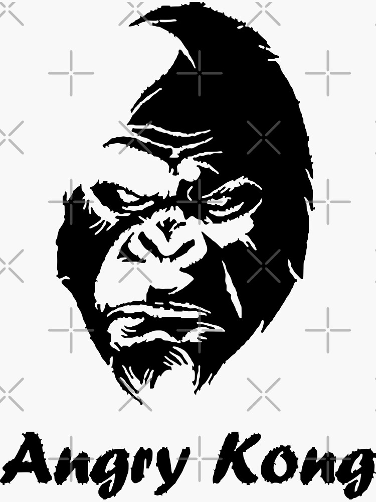 "Angry Kong, King Kong" Sticker for Sale by DipuYou2 | Redbubble