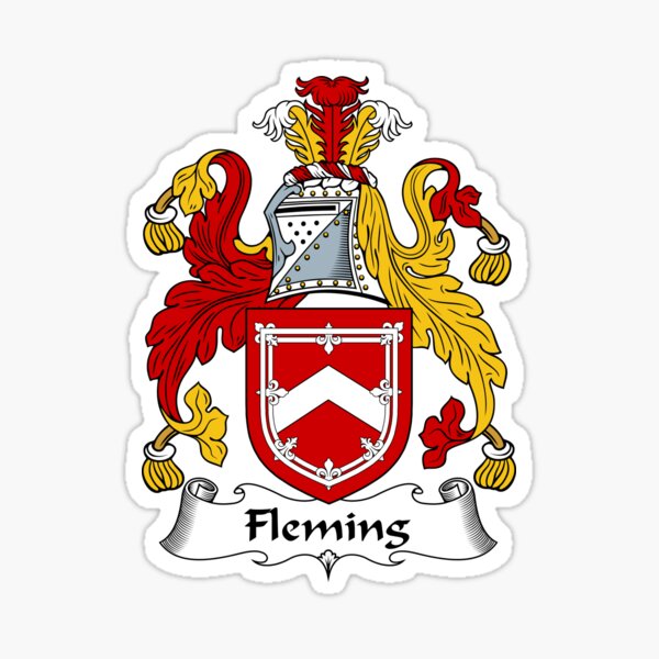 "Fleming Coat of Arms / Fleming Family Crest" Sticker for Sale by ...