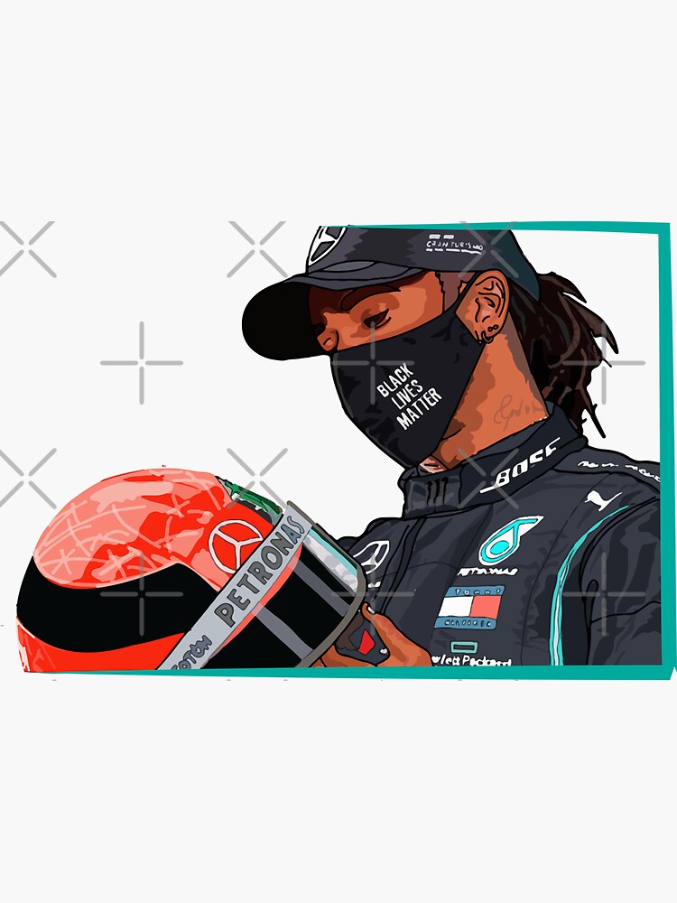 "F1 Lewis Hamilton 44 Helmet " Sticker for Sale by DivineCr3ations ...