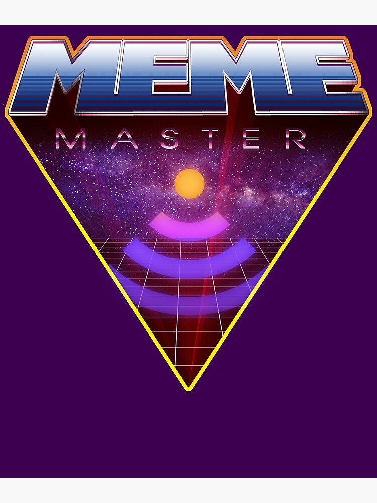 Póster «Meme Master Retro Vintage Cultura Pop Memes» de NYGhost | Redbubble