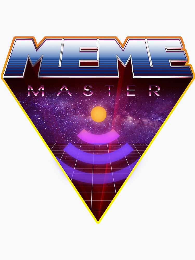 "Meme Master Retro Vintage Pop Culture Memes" Sticker for Sale by ...