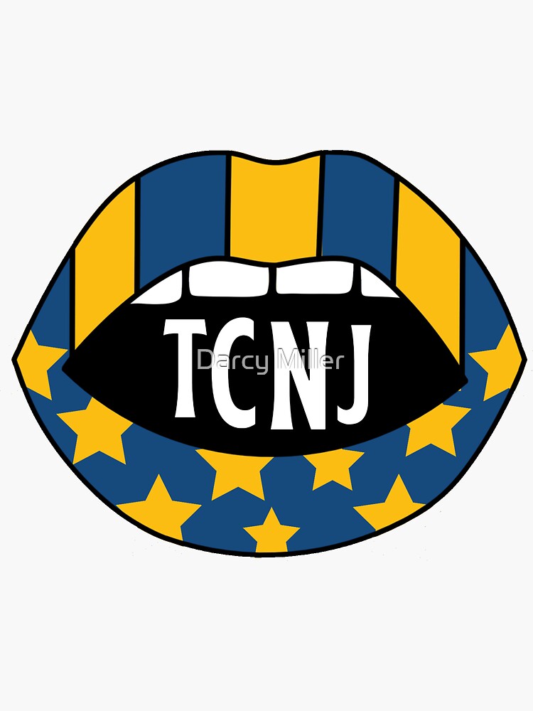 "tcnj lips" Sticker for Sale by djmiller930 | Redbubble
