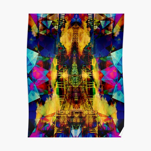 Póster «Eiffel Tower In Color» de perkinsdesigns | Redbubble