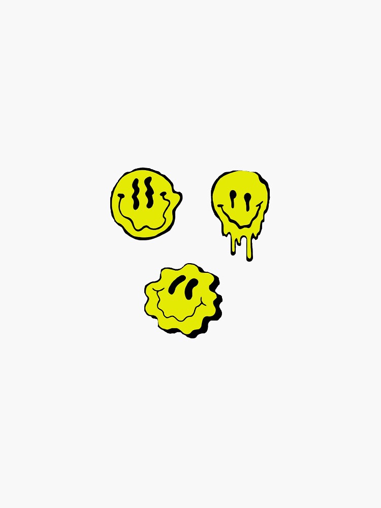 "Indie smiley face Stickers" Sticker by Stickers-luvs | Redbubble