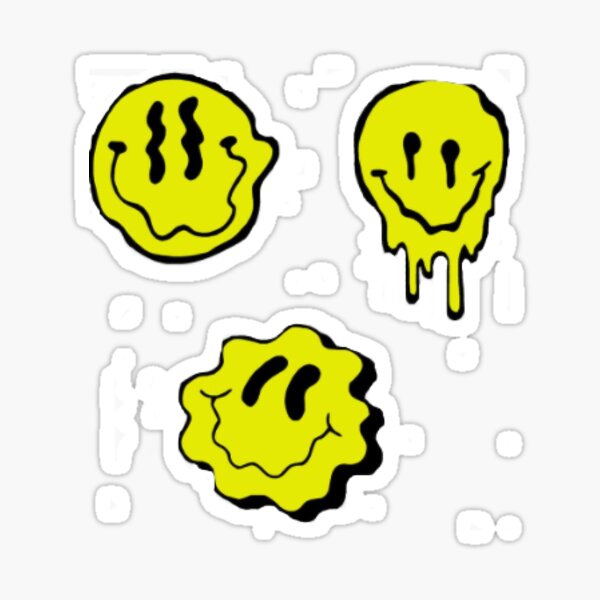 "Indie smiley face Stickers" Sticker by Stickers-luvs | Redbubble