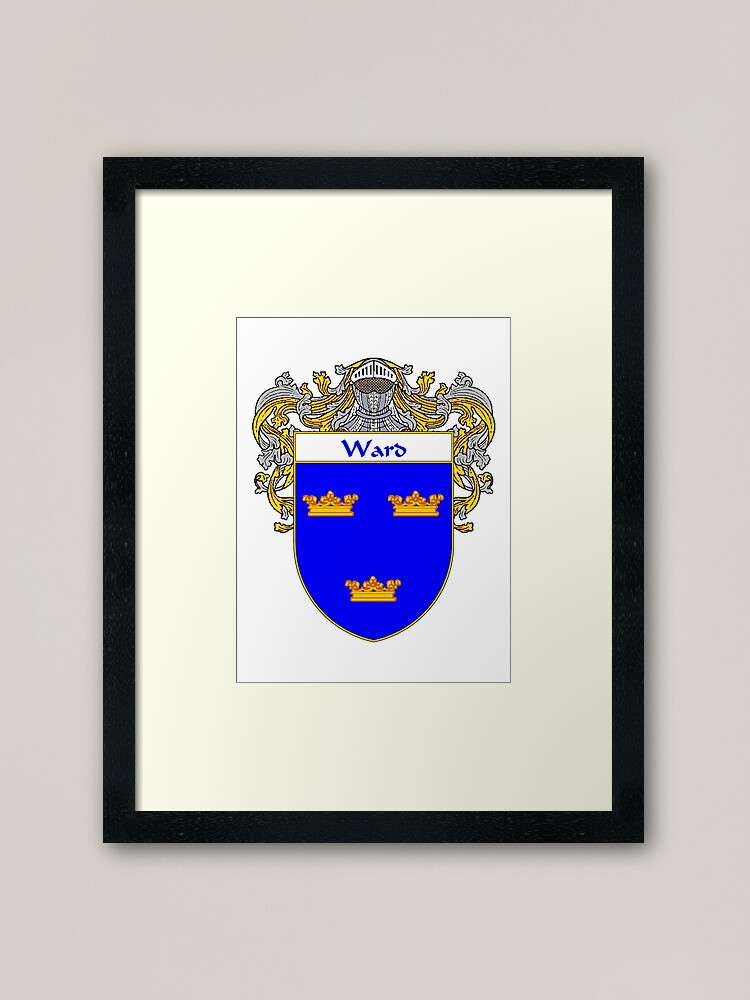 "Ward Coat of Arms / Ward Family Crest" Framed Art Print by IrishArms ...