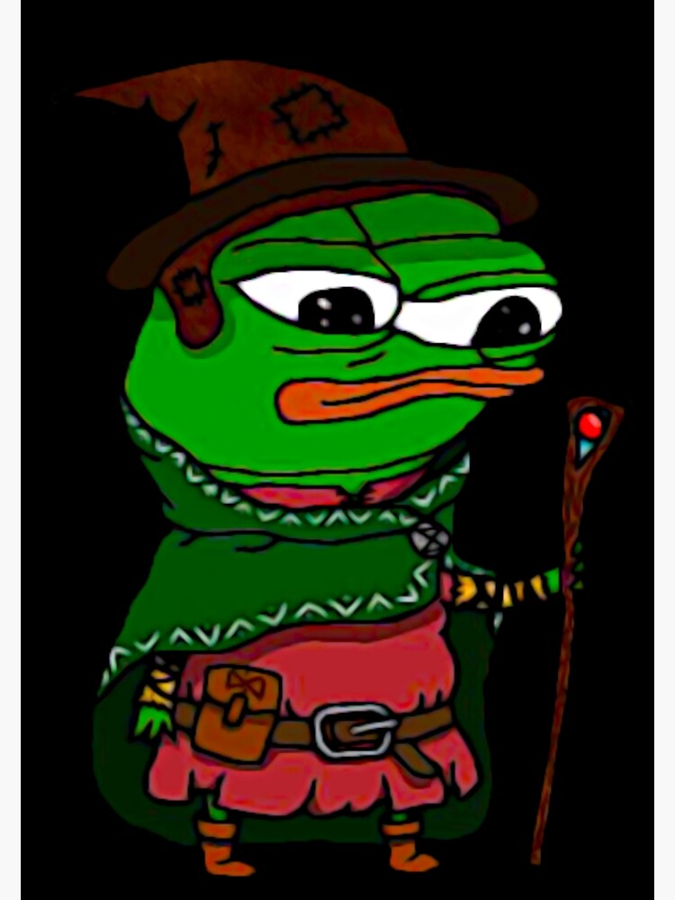"Rare Wizard Pepe" Poster by Slav-Art | Redbubble