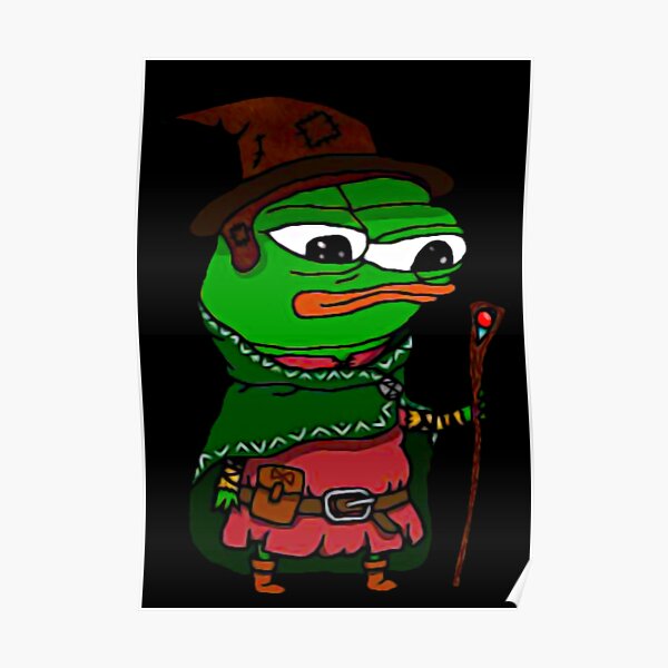 "Rare Wizard Pepe" Poster by Slav-Art | Redbubble