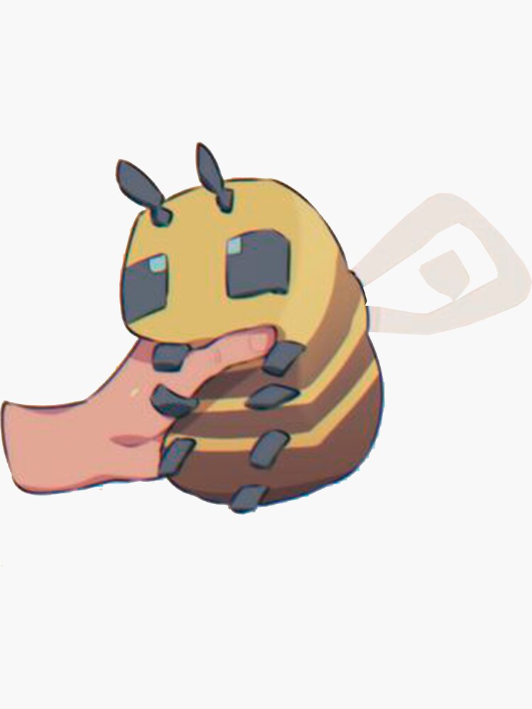 Pegatina «abeja minecraft linda abeja» de murasaki4 | Redbubble